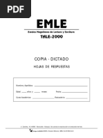 EMLE TALE-2000 Escalas Magallanes de Lectura y Escritura | PDF | Comprensión lectora | Sílaba
