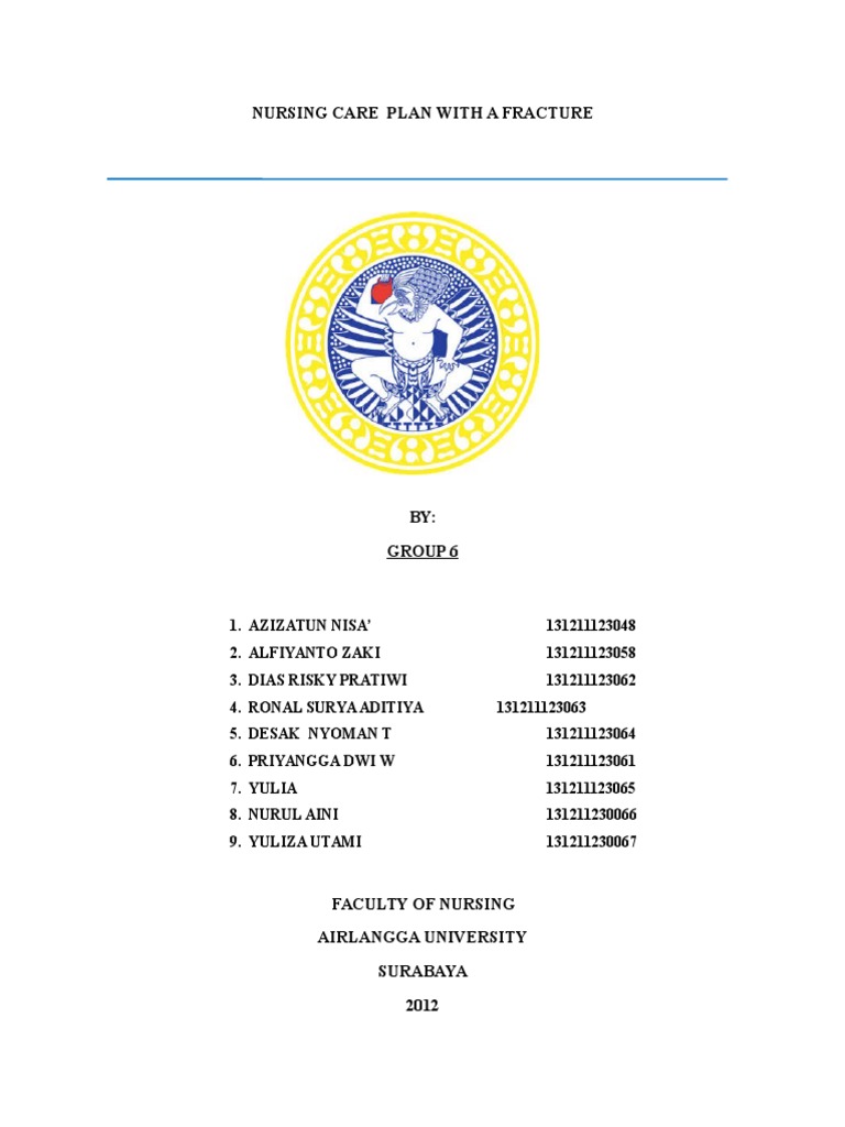 Nursing Care Plan With A Fracture | PDF | Bone | Pain