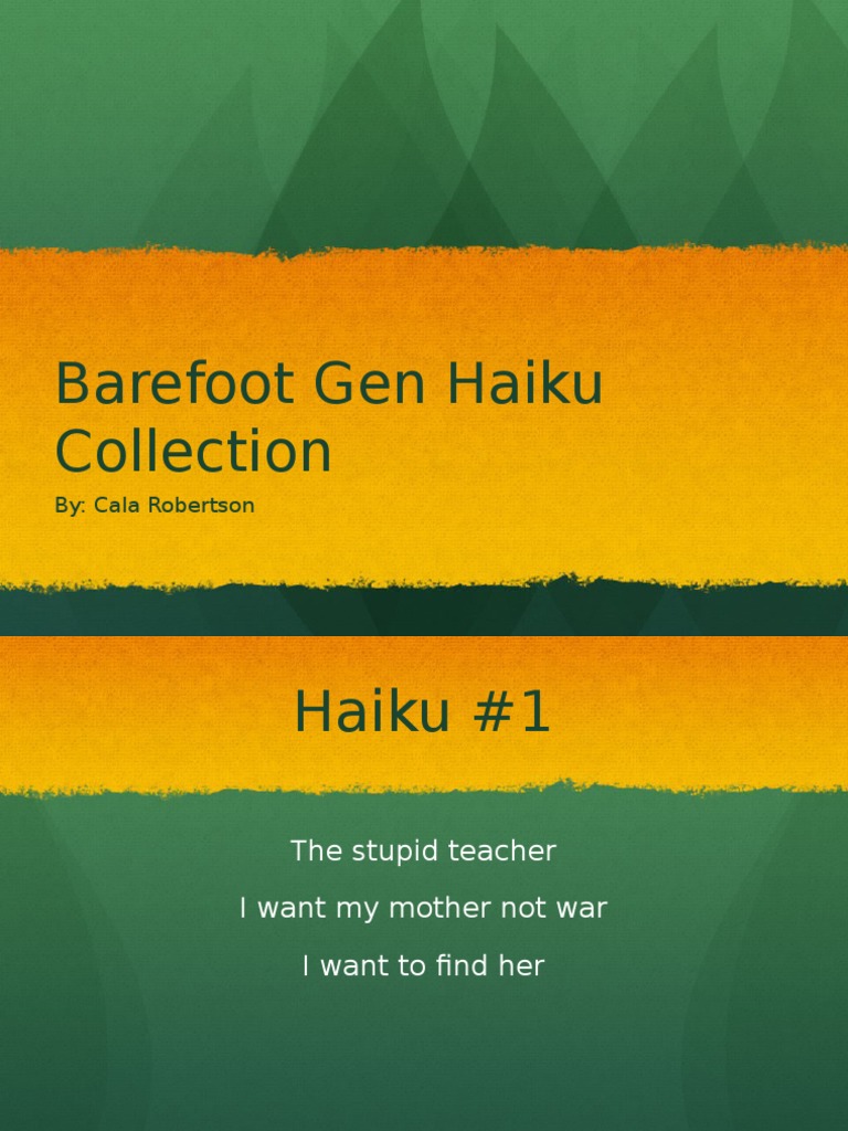 Haiku Reflections on War's Impact | PDF | Haiku | Japanese Poetry