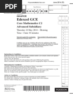 Edexcel C4 Mathematics Exam Paper | PDF | Sine | Equations