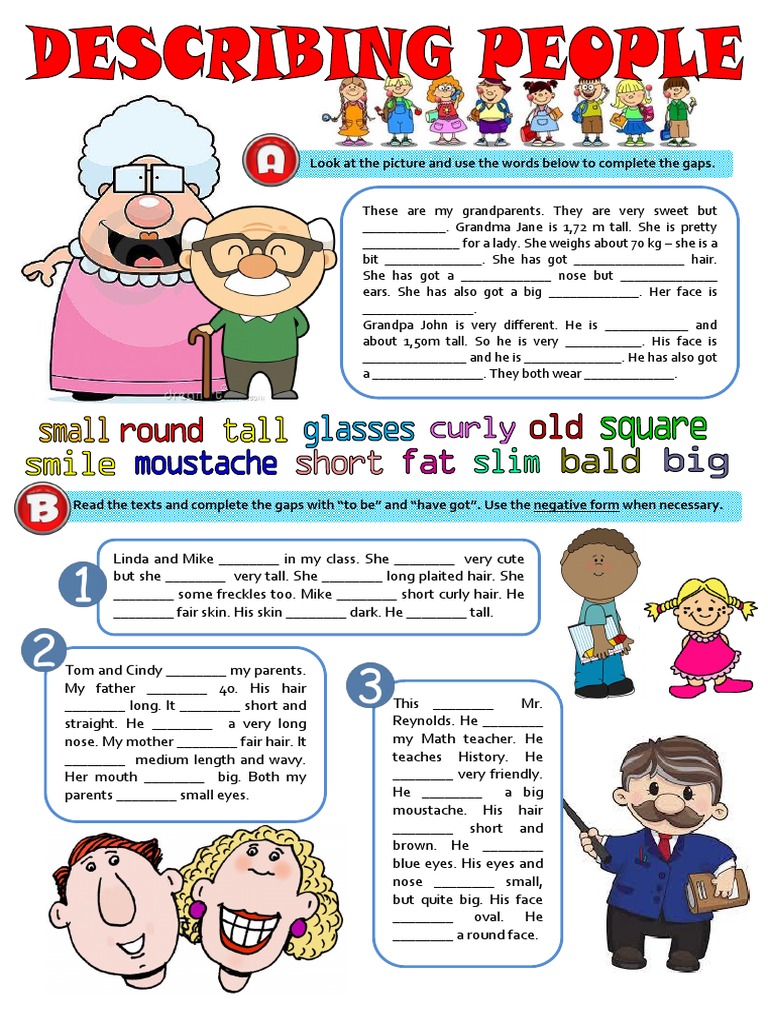 Describing Family Members Worksheet | PDF