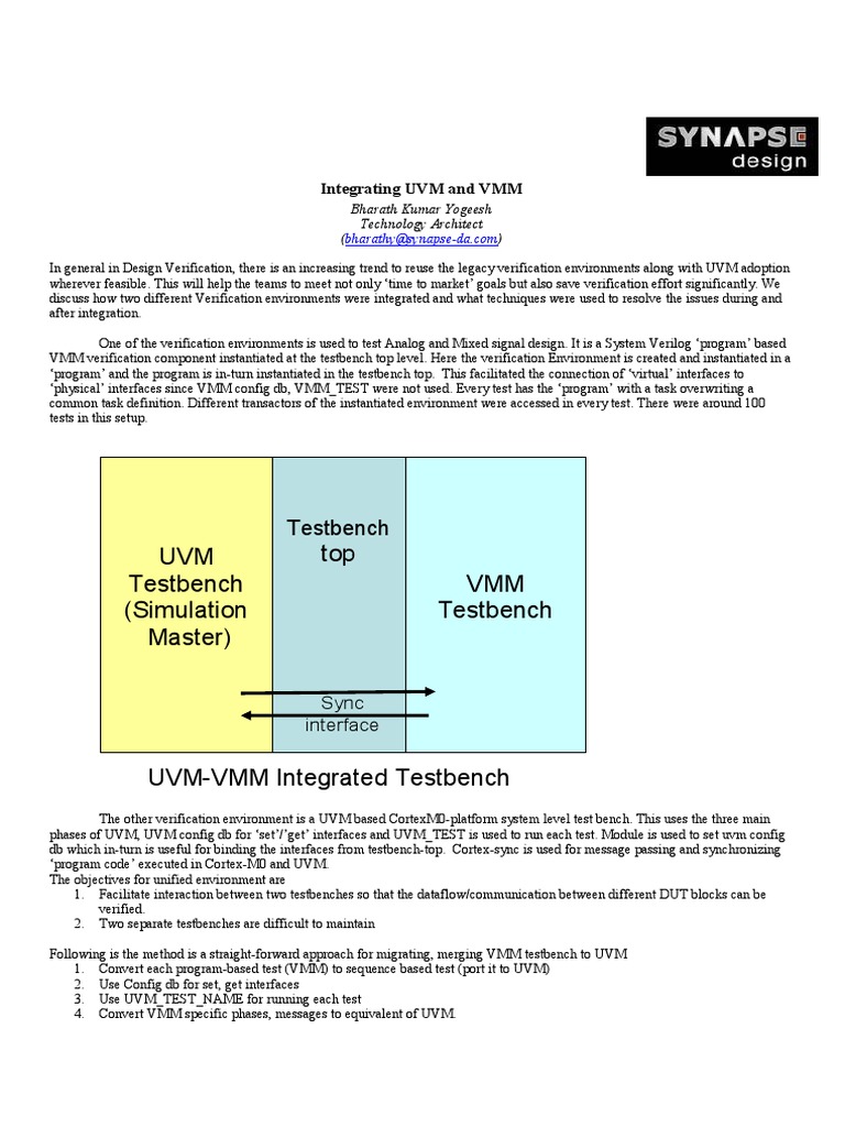 05 Integrating UVM VMM | PDF | Interface (Computing) | Software Development 05 Integrating UVM VMM | PDF | Interface (Computing) | Software Development