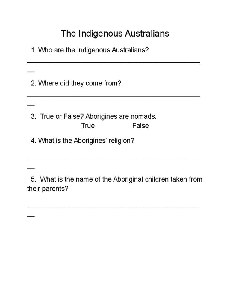 Theindigenousaustralians | PDF | Indigenous Peoples Of Australia ...