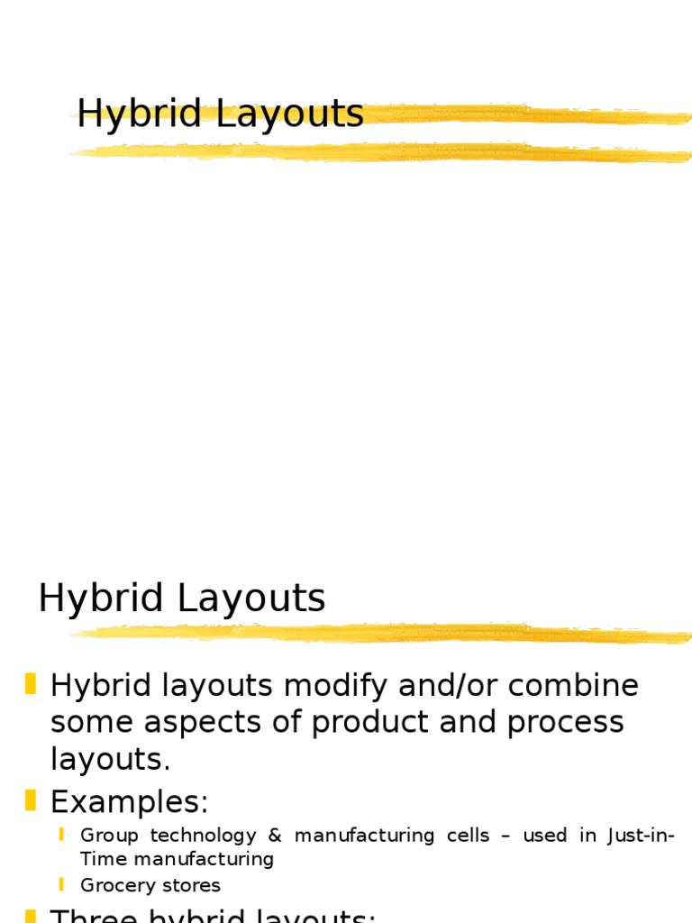 Hybrid Layout | PDF | Automation | Science And Technology