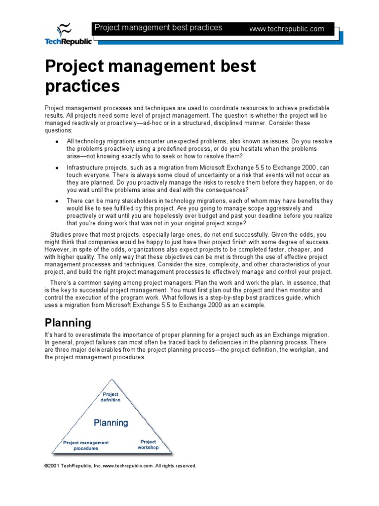 Project Management Best Practices II | PDF | Project Management | Risk