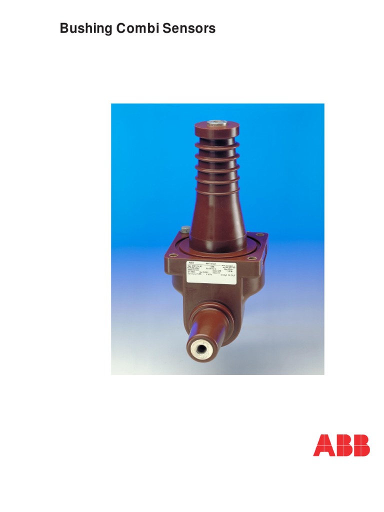 Bushing Combi Sensors | PDF | Transformer | Sensor