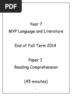 MYP Questions and Answers - English | PDF | Educational Assessment And ...