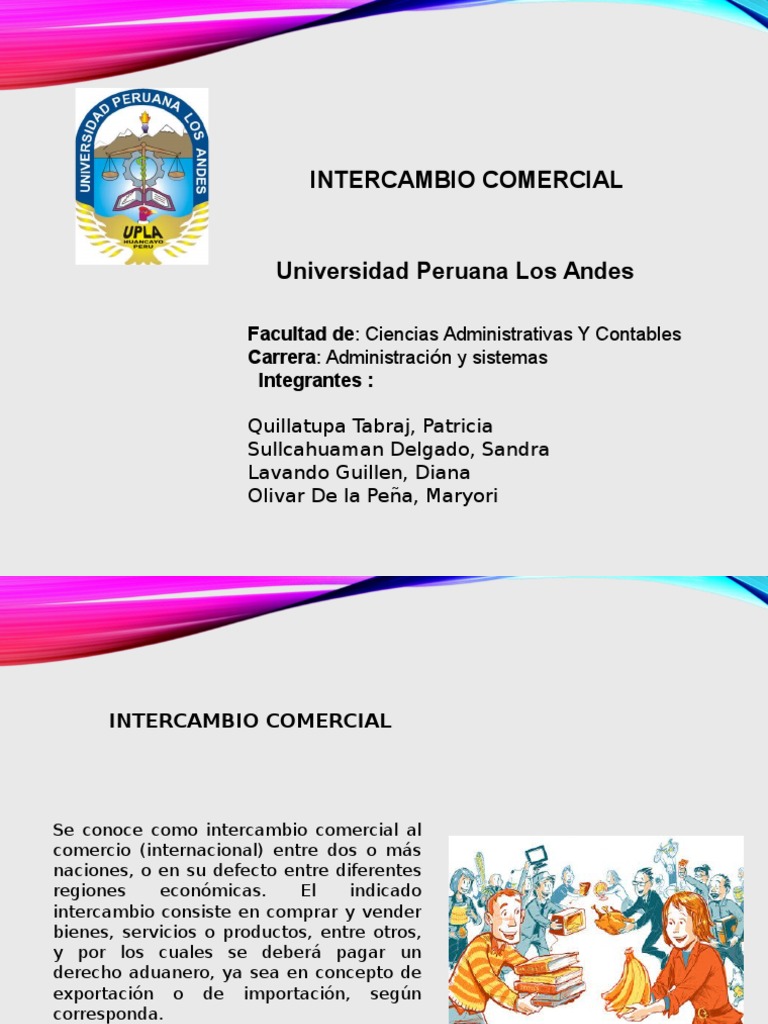 Intercambio Comercial | PDF | Comercio | Exportaciones