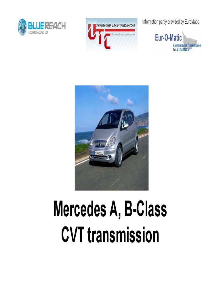 Mercedes a-B-Class CVT Transmission-1 | PDF | Manual Transmission ...