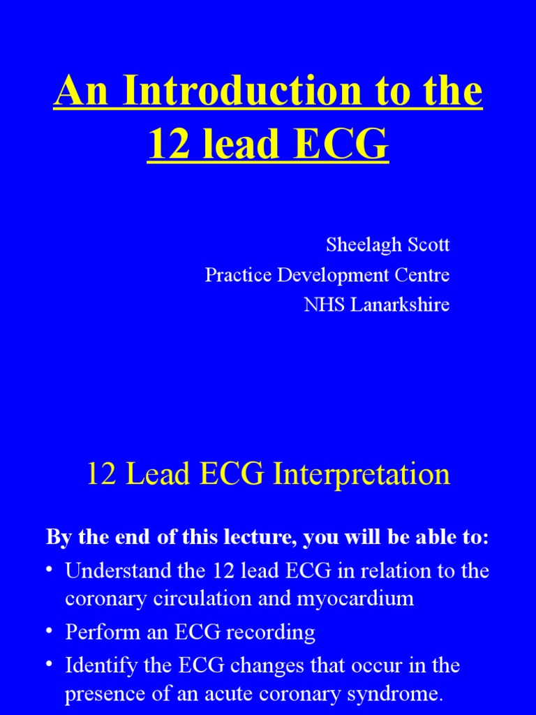 An Introduction To The 12 Lead Ecg | PDF | Electrocardiography ...