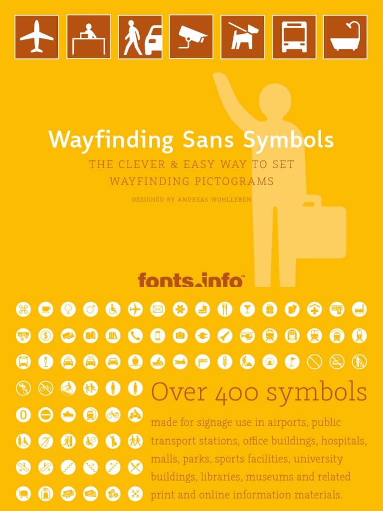 Wayfinding Sans Symbols Overview | PDF | Typefaces | Graphic Design