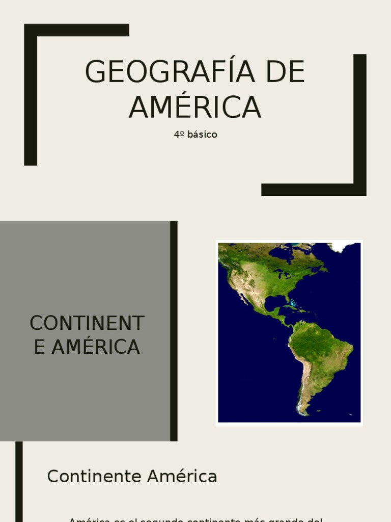 Geografía de América para 4º Básico | PDF