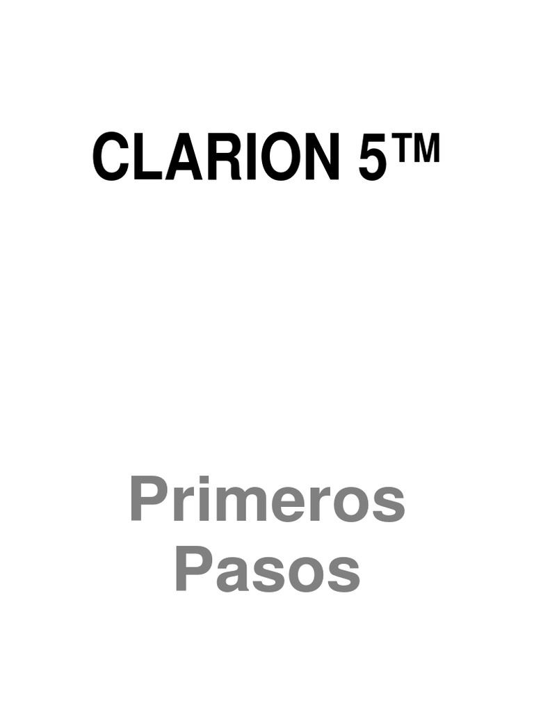 Manual Clarion 5 | PDF | Lenguaje de programación | Archivo de computadora