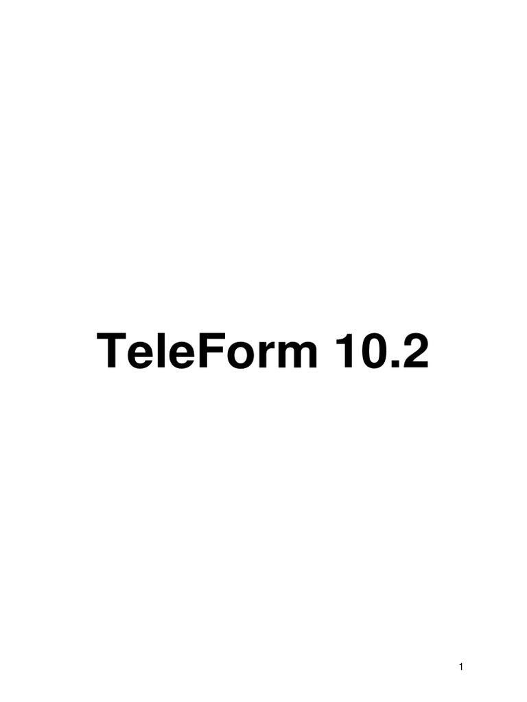 Teleform User Guide - Cara Penggunaan Teleform | PDF | Image Scanner ...