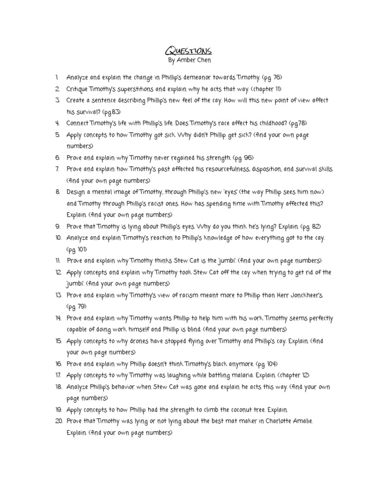 Literature Analysis Questions | PDF