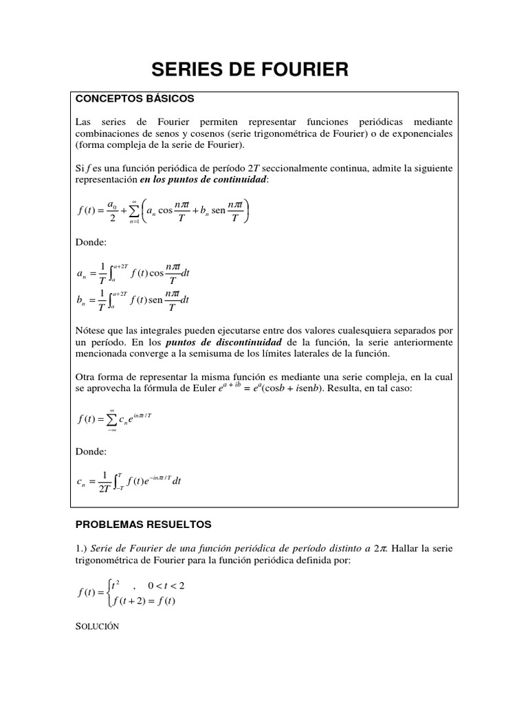 SERIES_DE_FOURIER.pdf | Series de Fourier | Integral