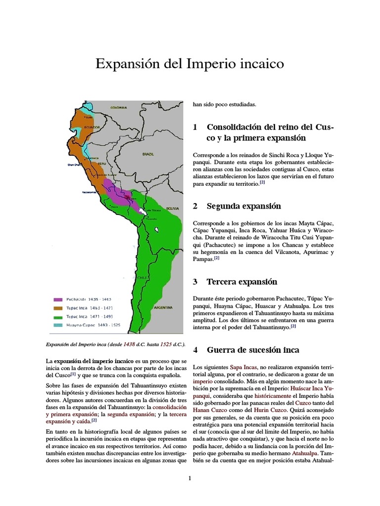 Expansión del Imperio incaico.pdf | Imperio Inca | Política