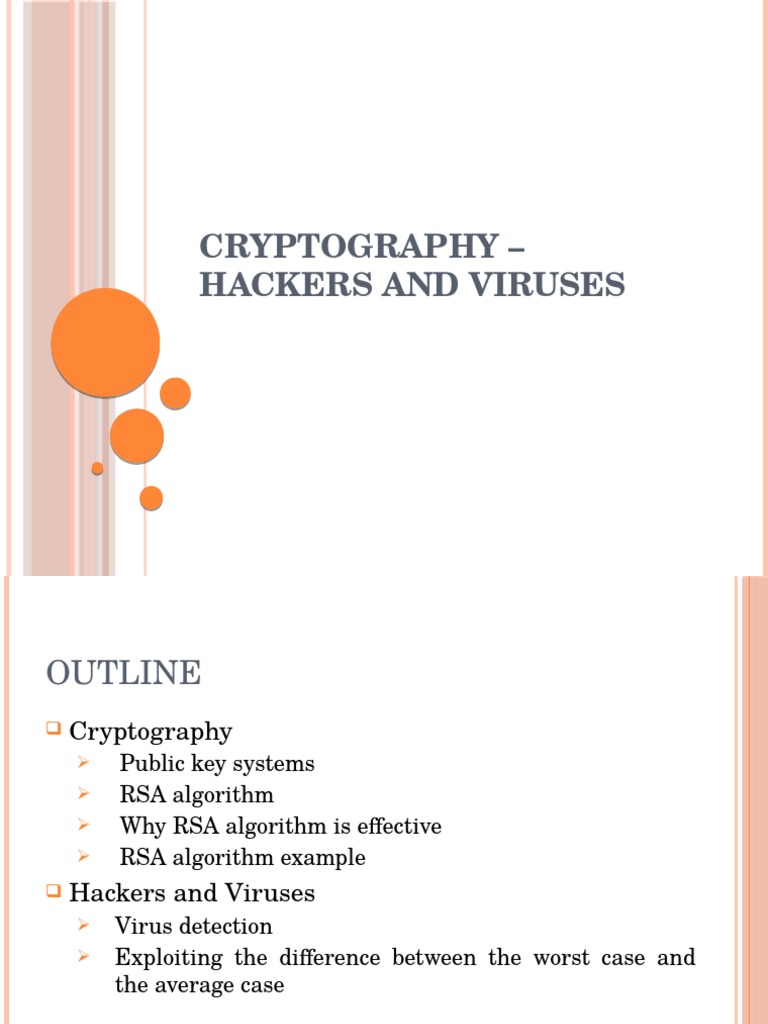 Cryptography: RSA and Virus Detection | PDF | Cryptography | Key ...