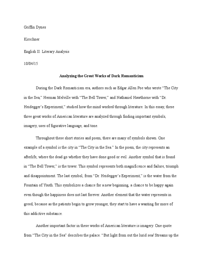 Analyzing Symbols in Dark Romanticism | PDF | Herman Melville | Poetry