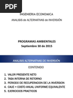 Ejemplo de VAE | PDF | Valor presente neto | Flujo de efectivo