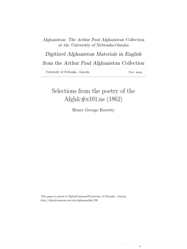 Afghan Poetry: A Historical Overview | PDF | Divinity | Creator Deity