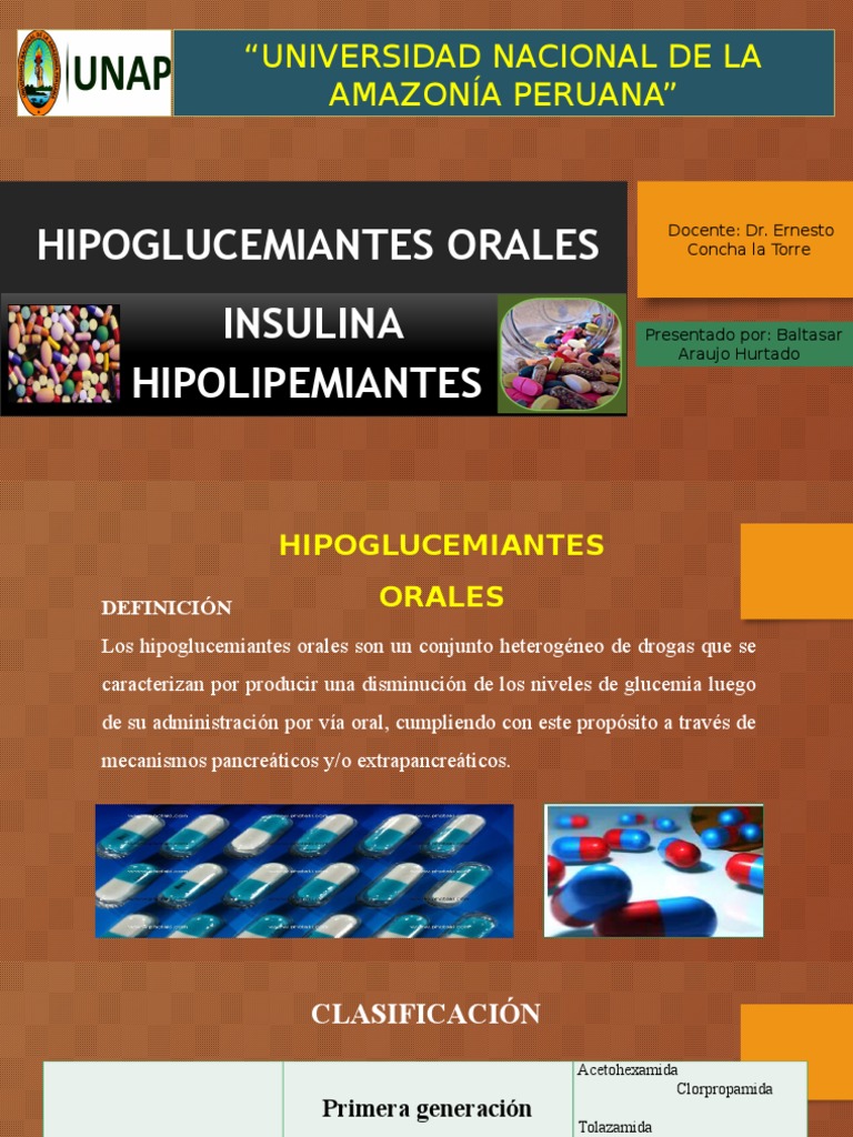 HIPOGLUCEMIANTES ORALES (Autoguardado) | PDF | Estatinas | Diabetes ...
