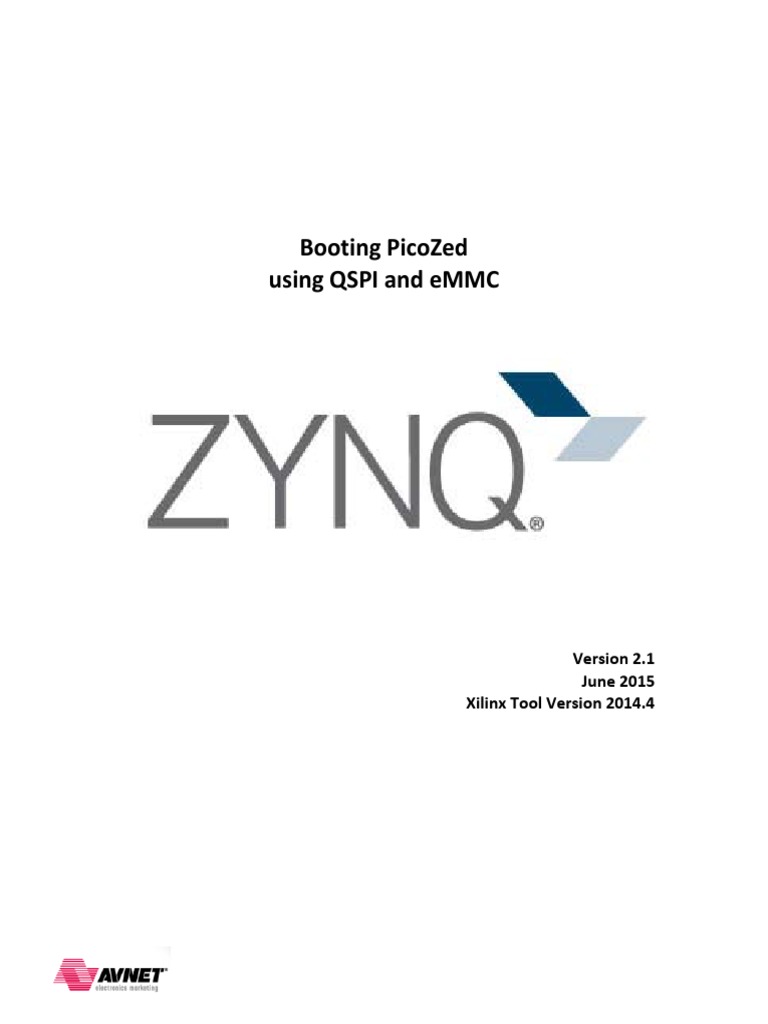 PicoZed Petalinux 2014 4 eMMC Boot v2 1 | PDF | Booting | Secure Digital
