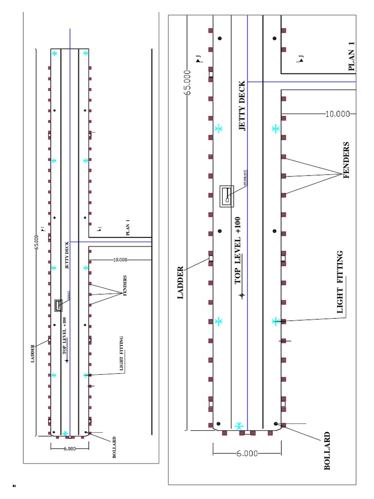 Jetty Layout Drawing | PDF
