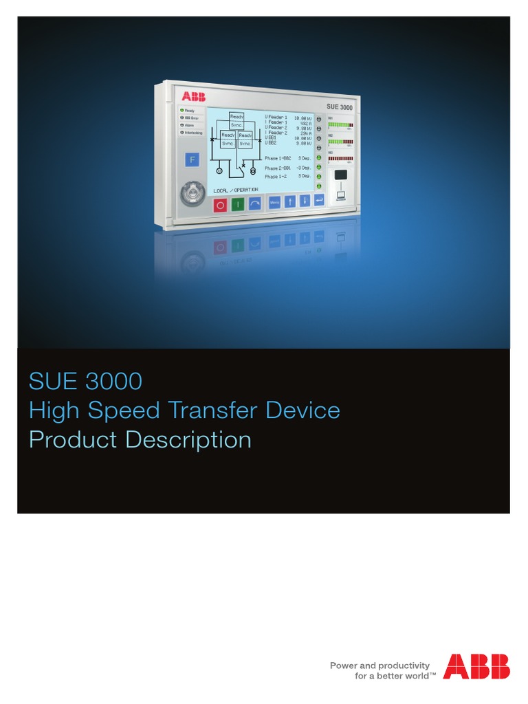 ABB SUE 3000 Product Description | Download Free PDF | Power Station ...