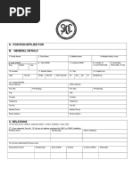 Sadc Application Form Personal History Profile Form | PDF | Fax ...