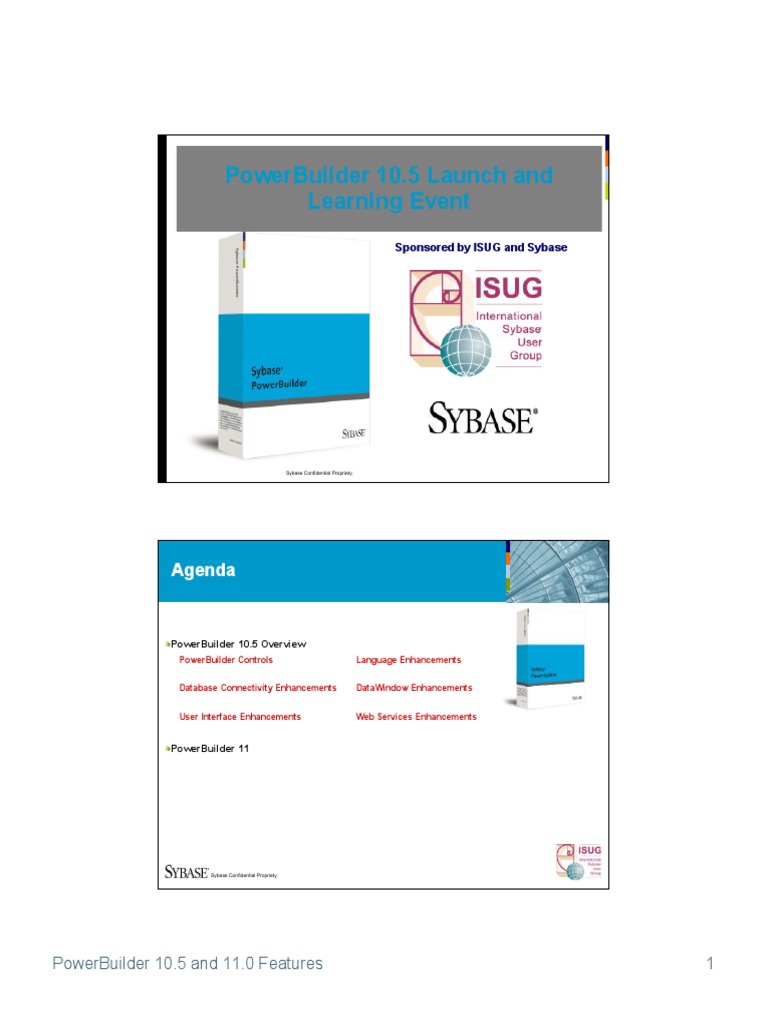PowerBuilder 10.5 Launch and Learning Event | PDF | Database Index ...