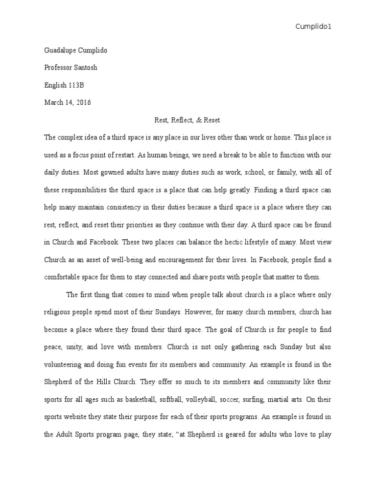 Rest, Reflect, & Reset | PDF | Friendship | Facebook