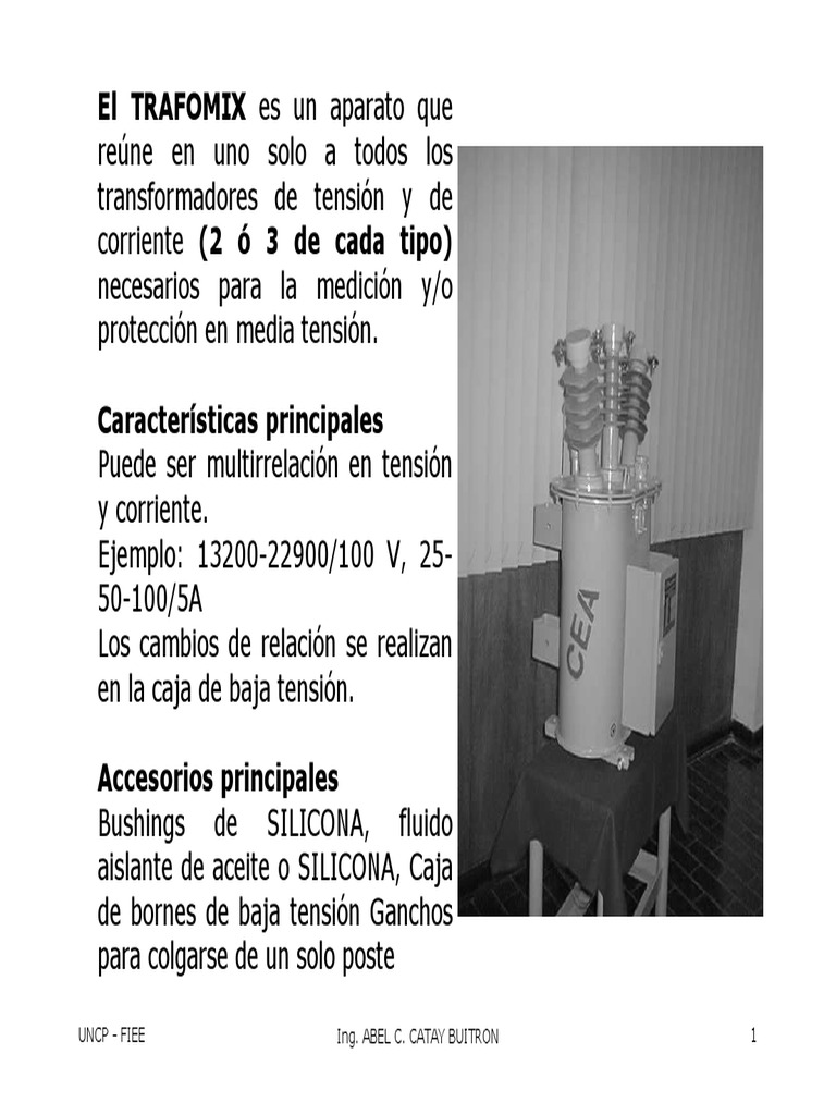 trafomix_clase.pdf | Transformador | Energia electrica | Prueba gratuita de 30 días | Scribd