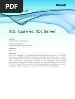 AZURE SQL Database | PDF | Microsoft Azure | Cloud Computing