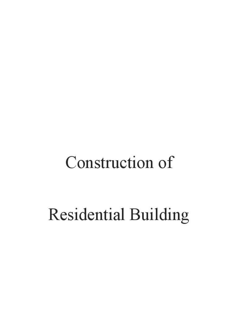 Residential Building | PDF | Apartment | Single Family Detached Home