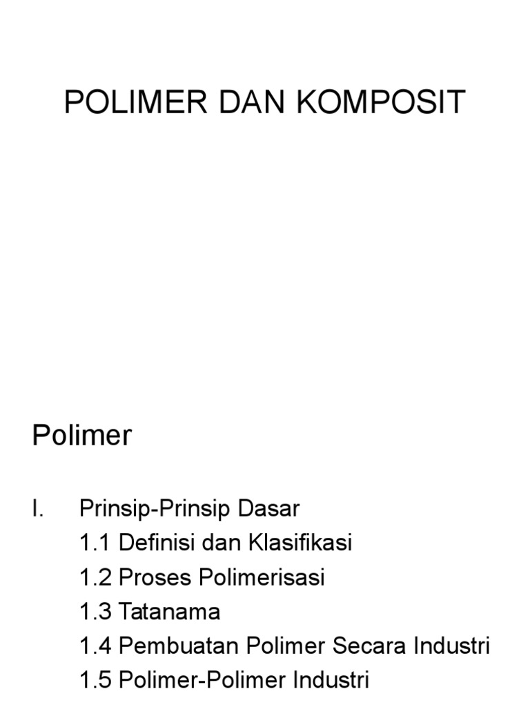 Polimer & Komposit | PDF