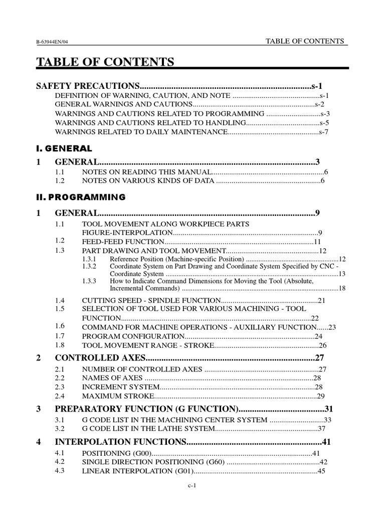 Manual Fanuc Pdf Subroutine Macro Computer Science 