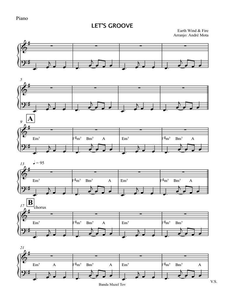 Let's Groove - Piano | PDF