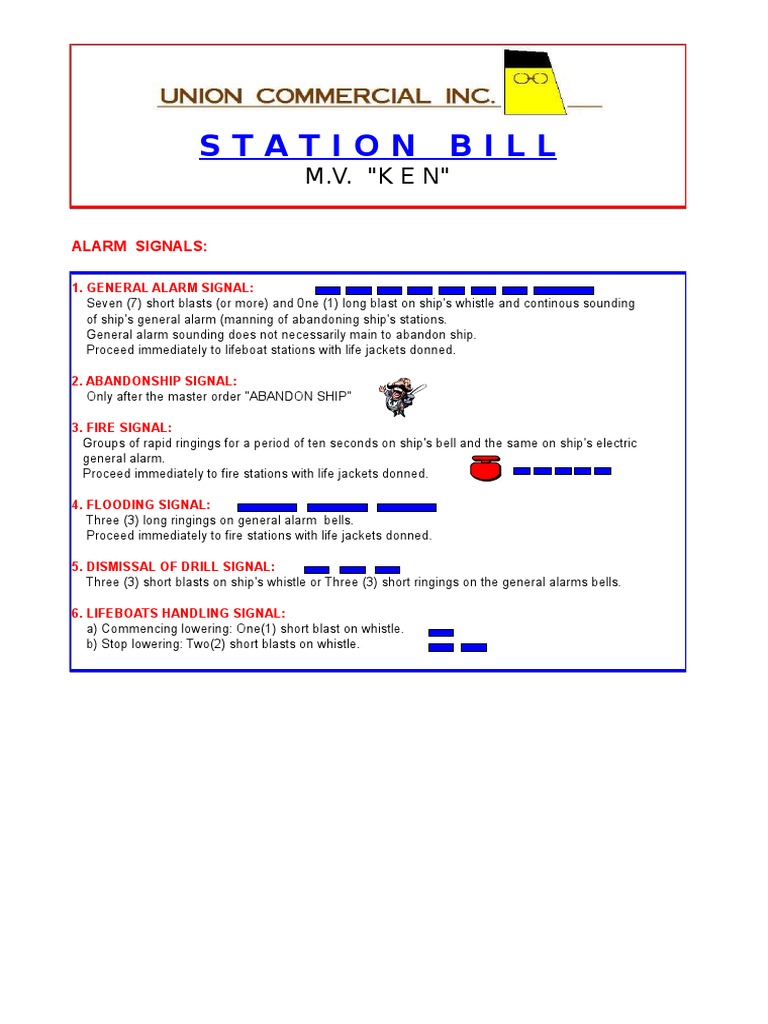 Station Bill | PDF