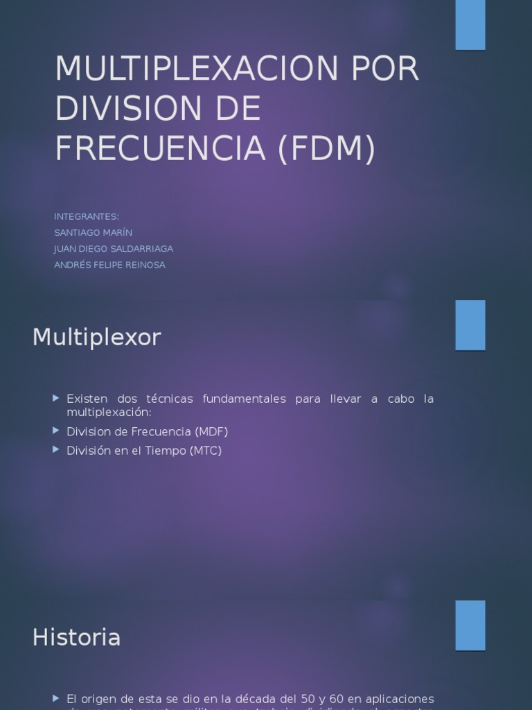 Multiplexacion Por Division de Frecuencia Fdm1 | PDF | Televisión | Modulación de frecuencia