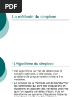 Cours 4 - Méthode de Simplexe | PDF | Optimisation linéaire | Programmation informatique