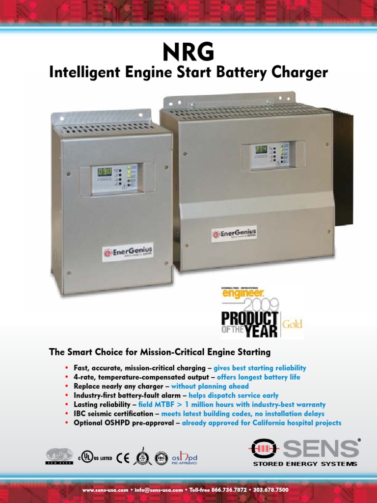 NRG Brochure | PDF | Battery Charger | Battery (Electricity)