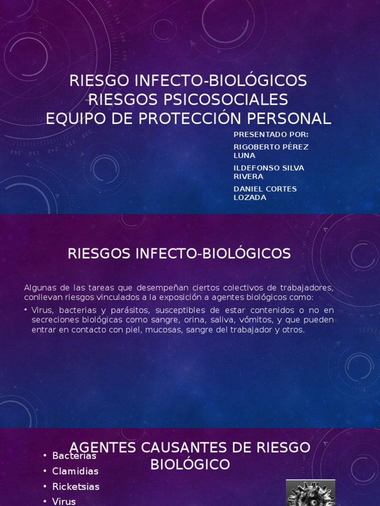 Riesgo Infecto-Biológicos | PDF | Estrés (biología) | Toma de decisiones