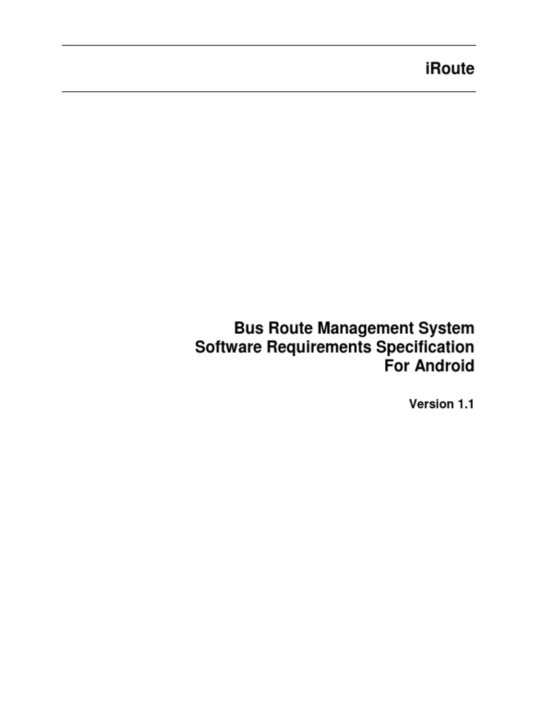 Software Requirements Specification Pdf Android Operating System Graphical User Interfaces