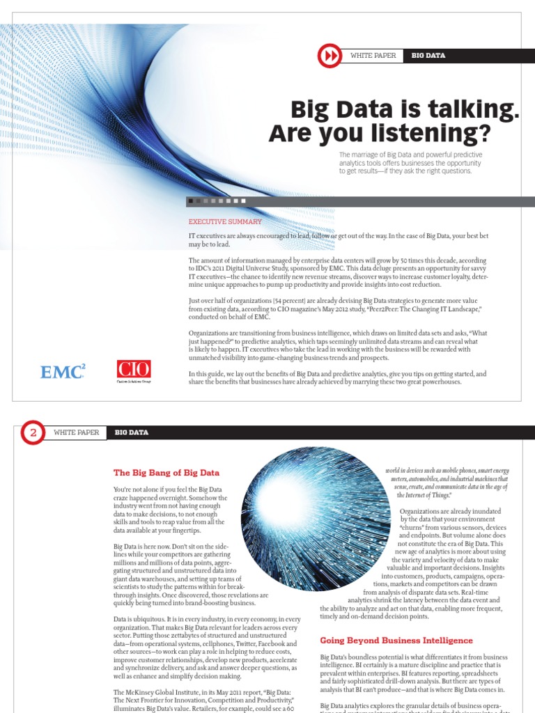 EMC Big Data-1342019890000b5ca3ba695-Pp | PDF | Big Data | Analytics