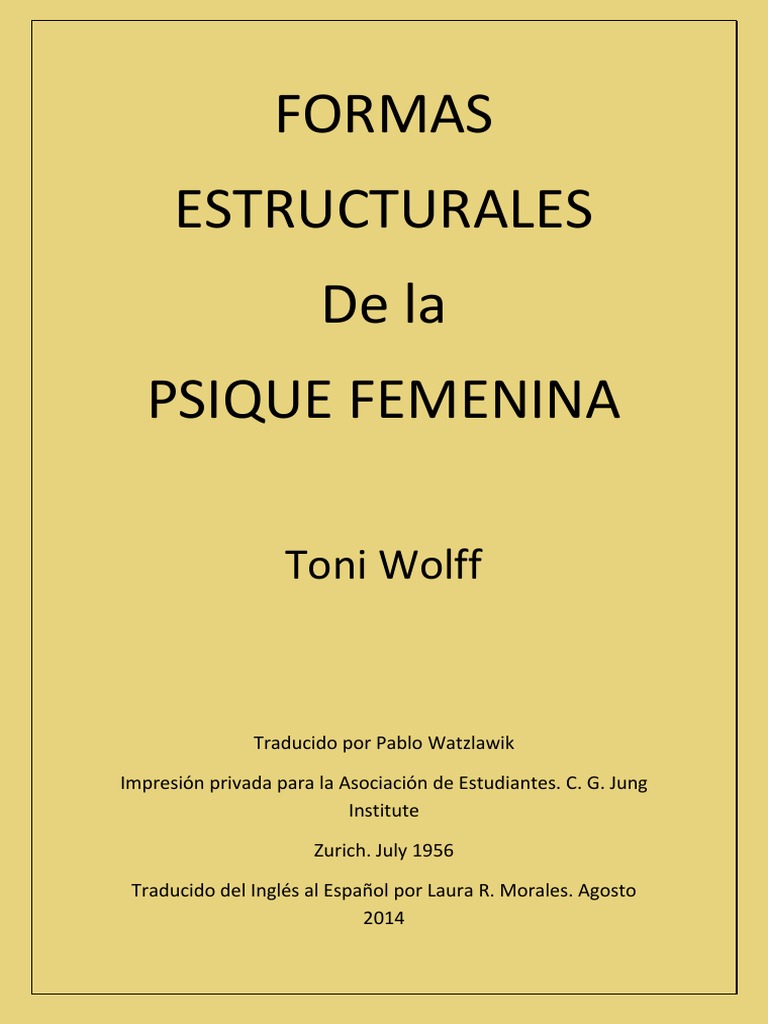 Estructuras de la Psique Femenina | PDF | Psique (psicología) | Mente ...