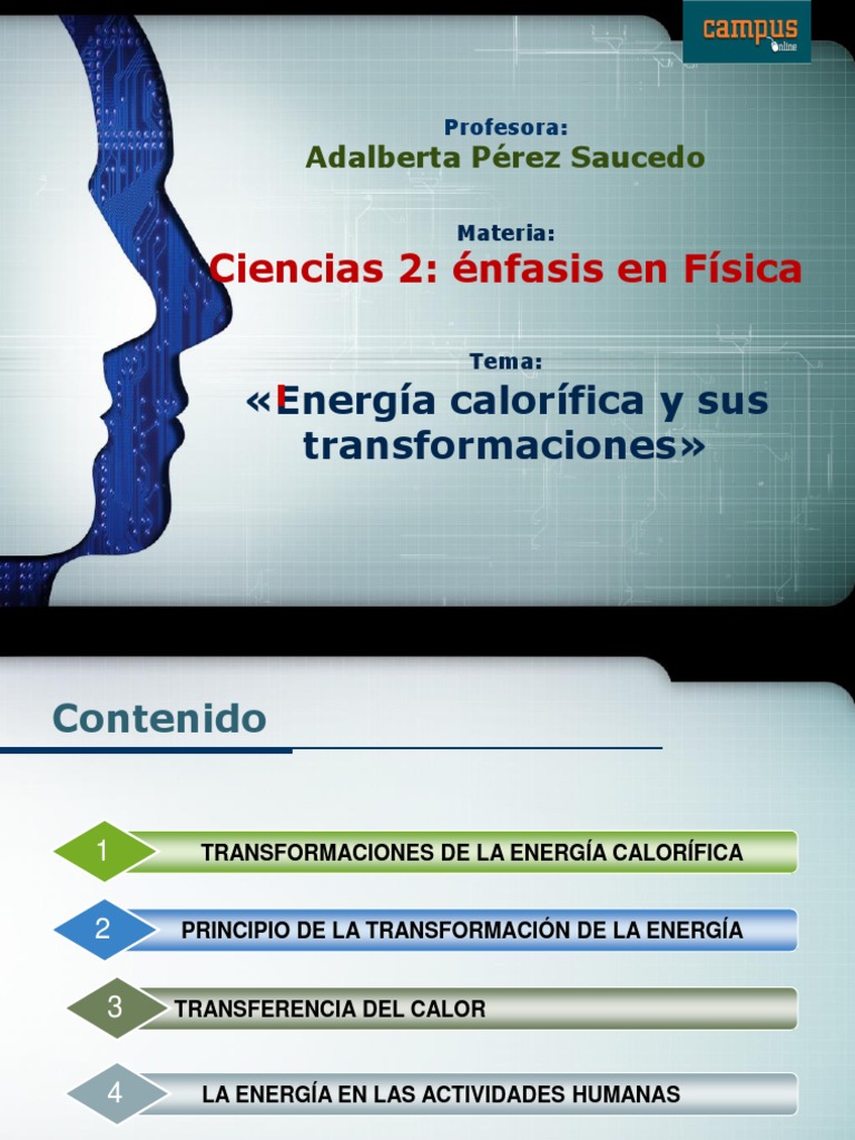 Energia Calorifica y Sus Transformaciones | PDF | Conduccion termica ...