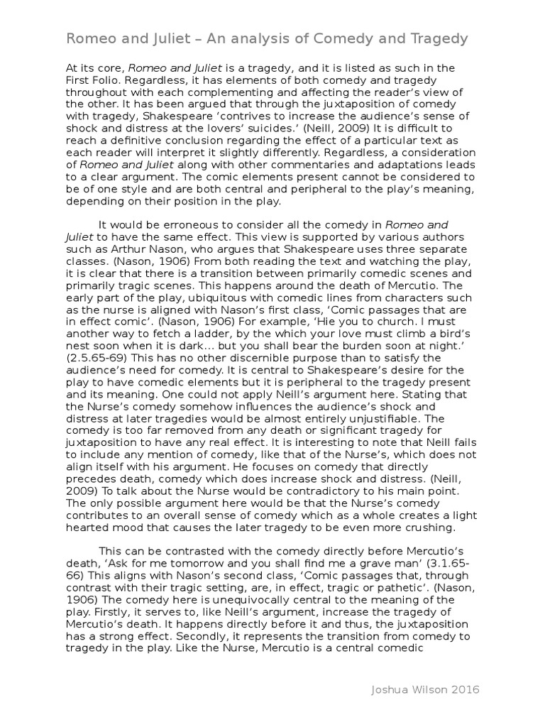 How comedy affects the tragedy in Romeo and Juliet | Tragedy | Romeo ...