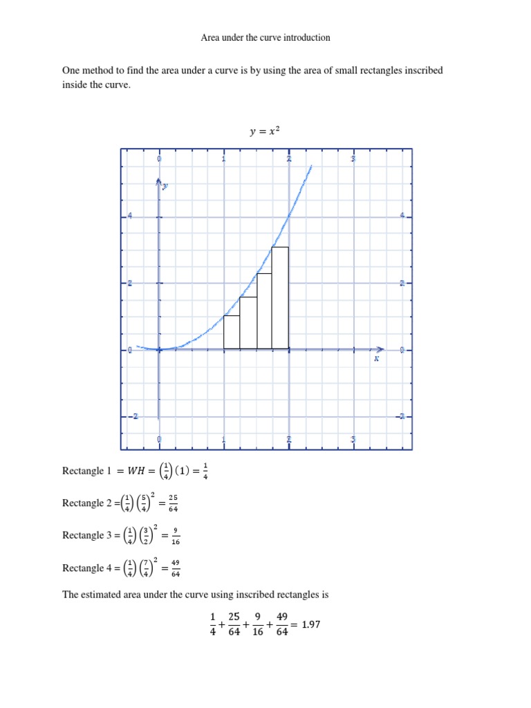 Area Under A Curve 1 | PDF