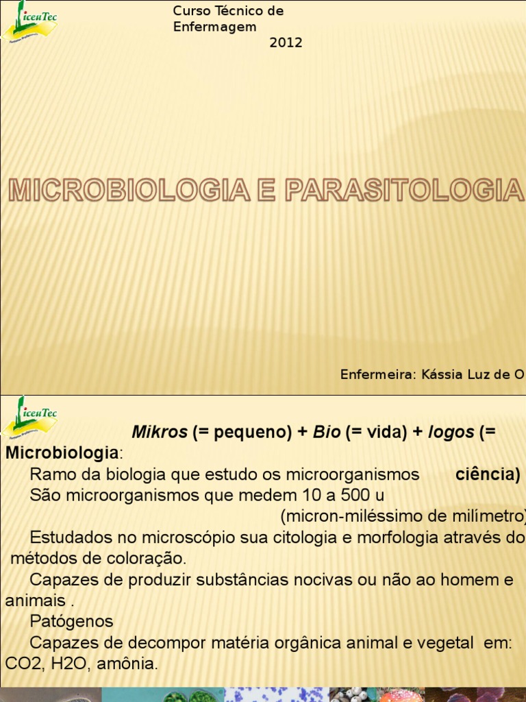 AULA 1 INTRODUÇÃO Microbiologia | PDF | Microrganismo | Plantas